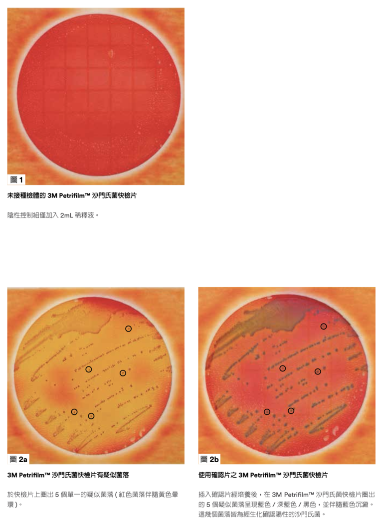 3M™ Petrifilm™ 沙門氏菌確認片 貨號6538 | 太鼎食安科技